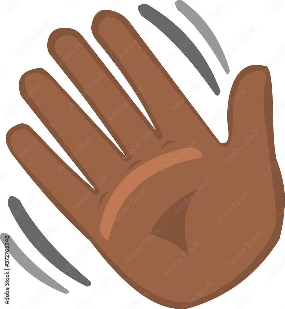 Vector illustration of a hand emoticon Stock Vector | Adobe Stock