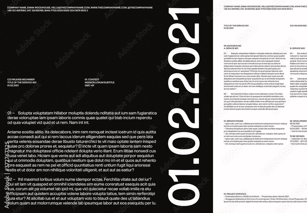 Minimal Business Proposal and Quotation Layout Stock Template | Adobe Stock