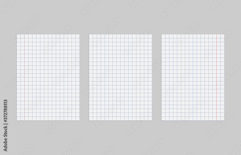 Math concept with sheet of blue graph paper background Stock Vector ...