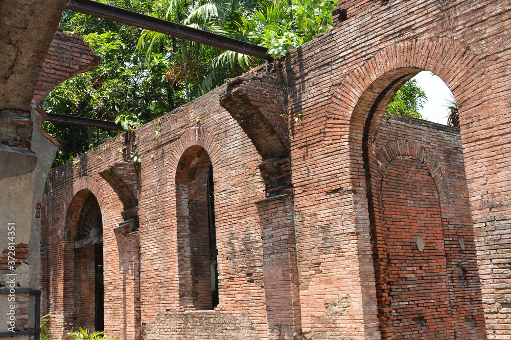 Jose Rizal at Fort Santiago shrine walls in Intramuros, Manila ...