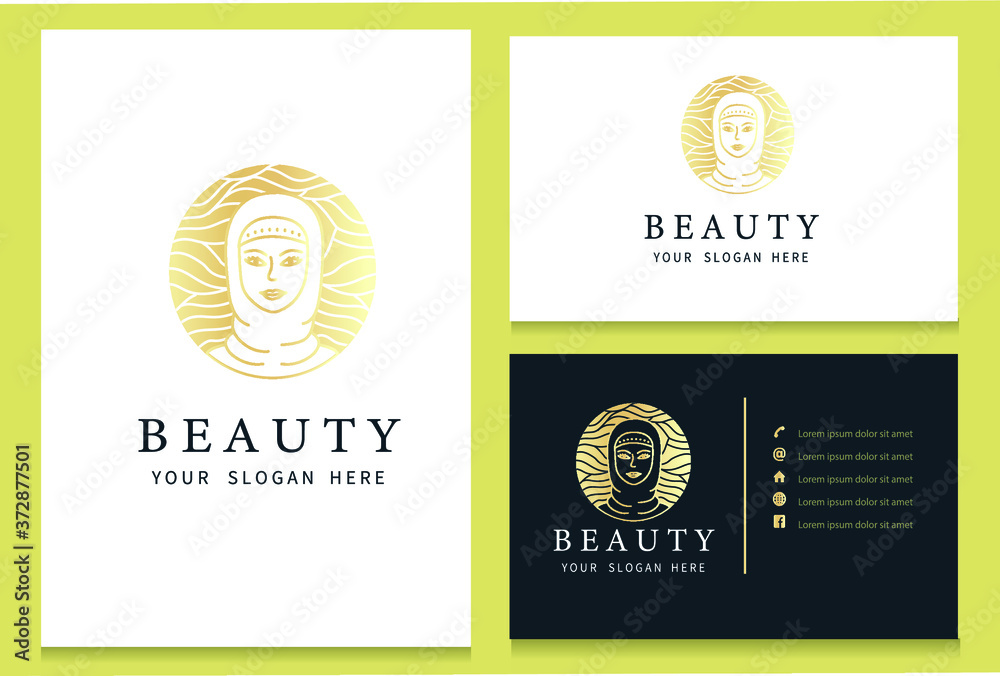 Beautiful hijab girl logo for beauty companies ,boutique, arabic ...