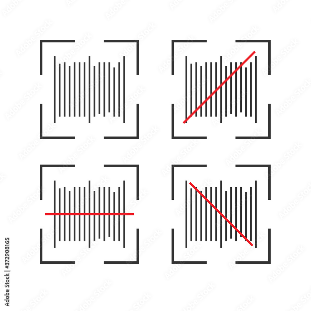 Barcode. Vector in Adobe Illustrator EPS Stock Vector | Adobe Stock