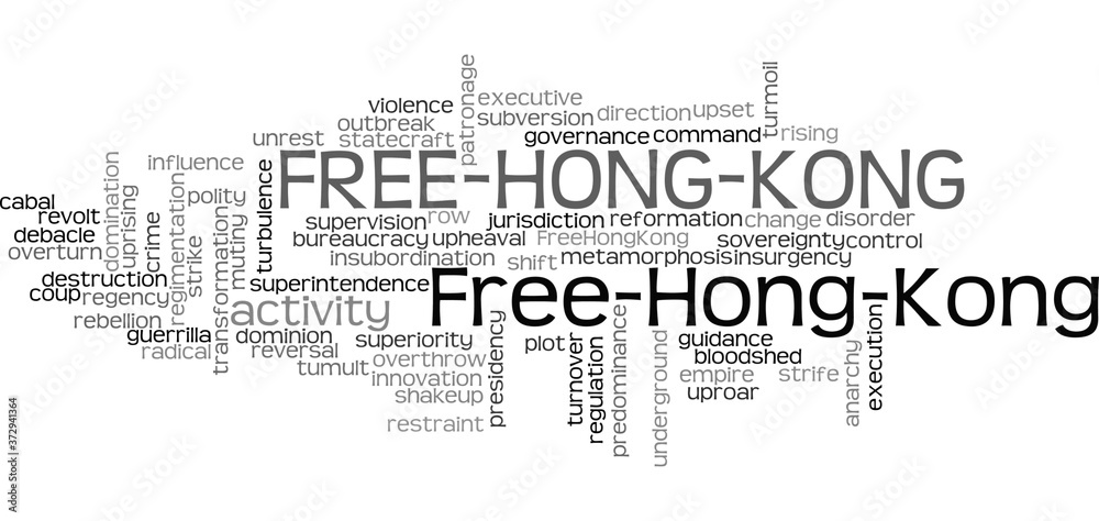 Free Hong Kong Word Cloud Illustration Stock Illustration | Adobe Stock