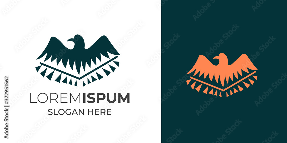 Luxury bird, eagle, hawk vector line logo design. logos, stickers ...