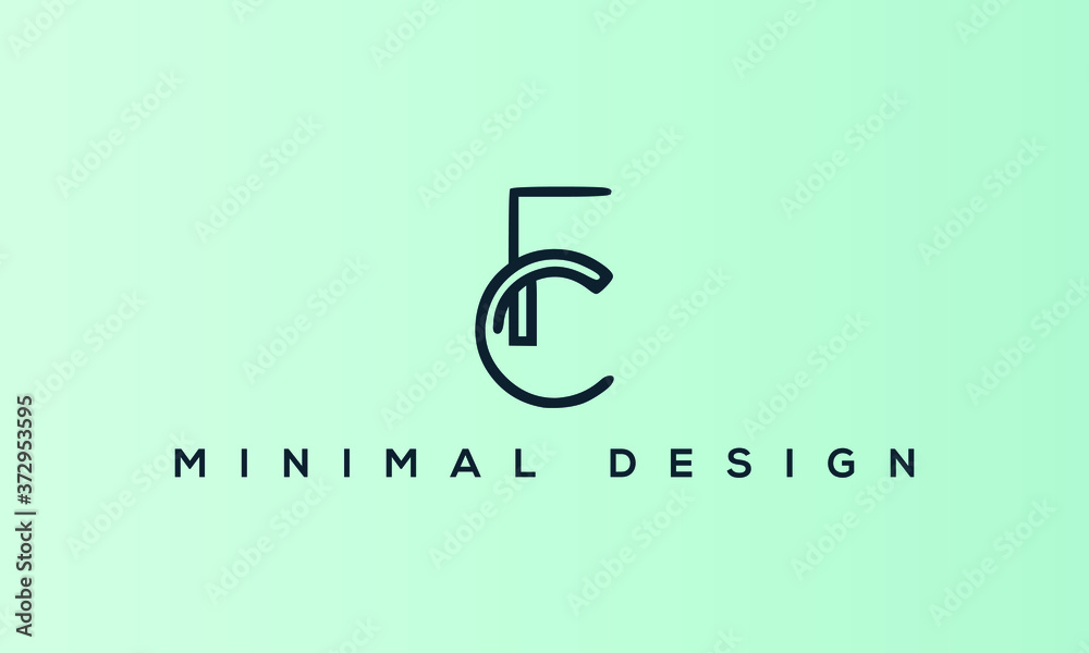 CF letter logo alphabet monogram icon symbol Stock Vector | Adobe Stock