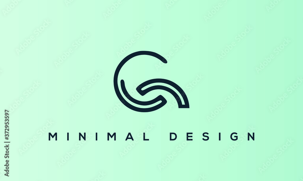 CG letter logo alphabet monogram icon symbol Stock Vector | Adobe Stock