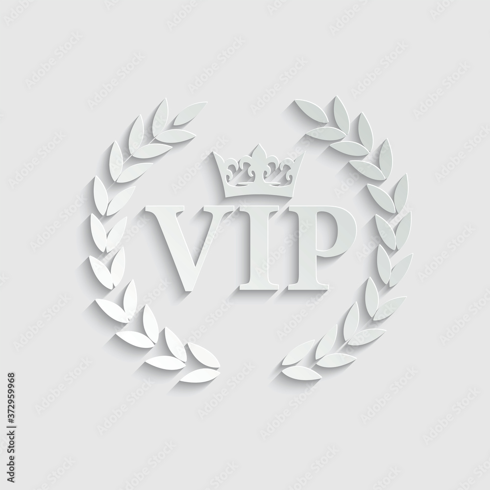 paper vip icon. privilage symbol vector logo Stock Vector | Adobe Stock