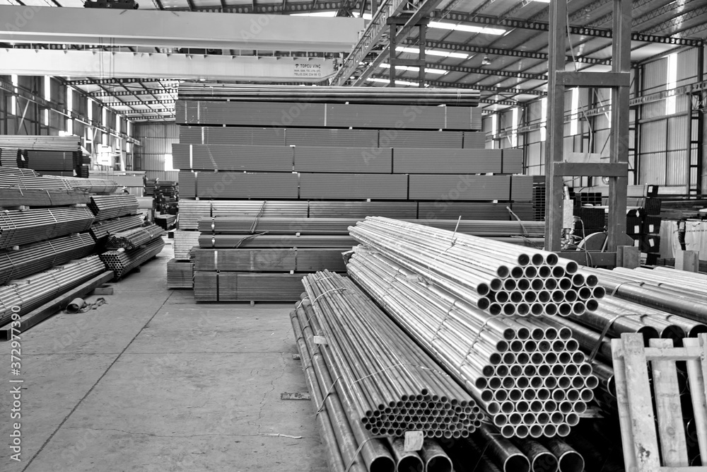 steel profile materials used in industry Stock Photo | Adobe Stock