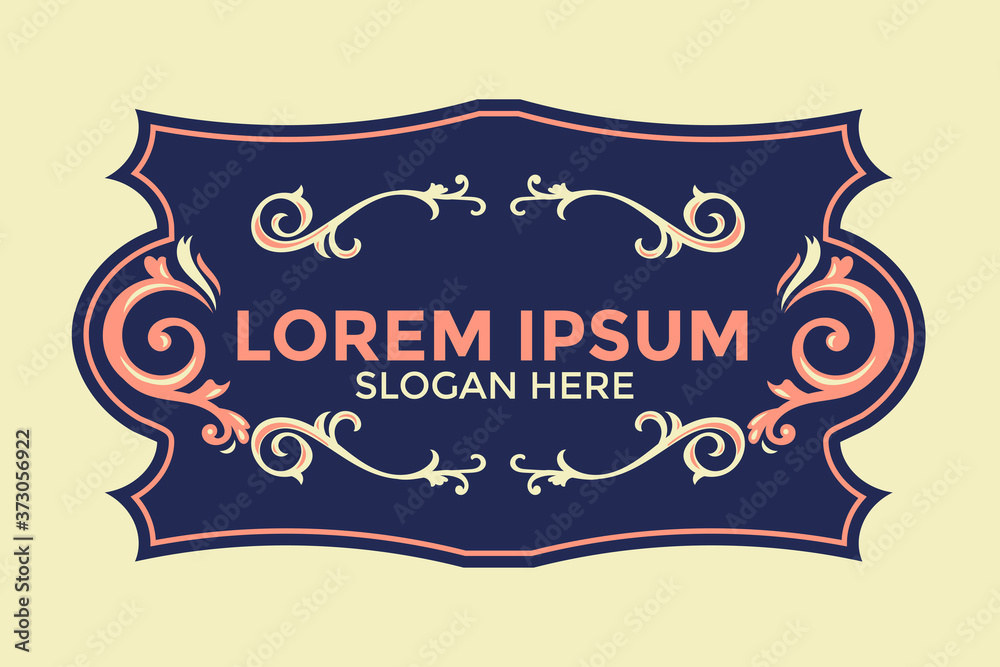 Fileteado Style Border Template Vector with flourish ornate Stock ...