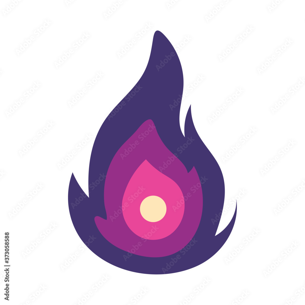 Halloween purple flame vector design Stock Vector | Adobe Stock