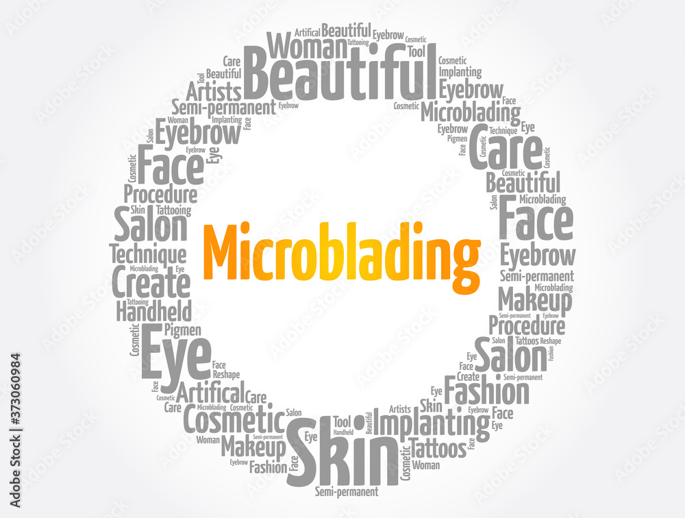 Microblading word cloud collage, medical concept background Stock ...