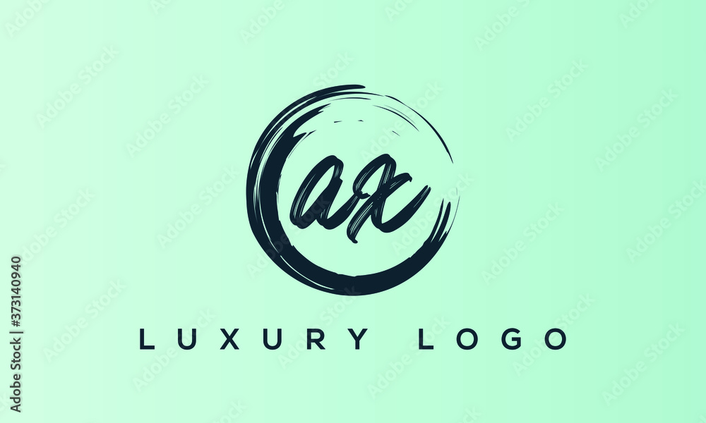 AX ,XA ,A ,X Letter Logo Design with Creative Modern Trendy Typography ...
