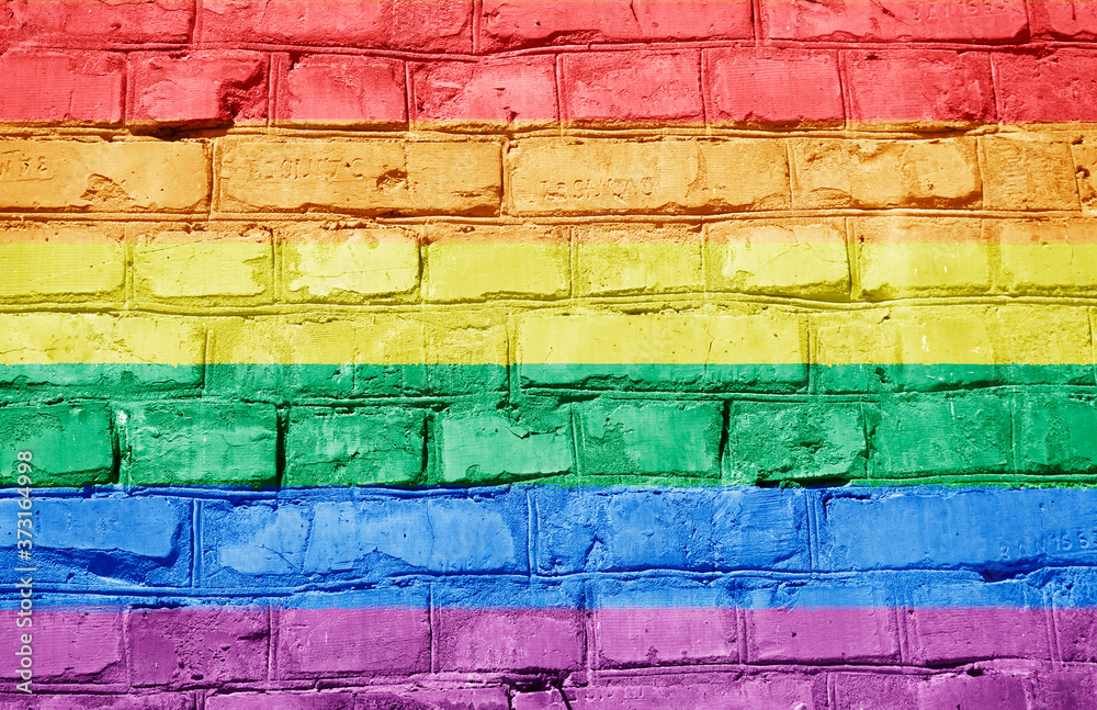 LGBT. The rainbow is on texture. Template. Content for the designer ...