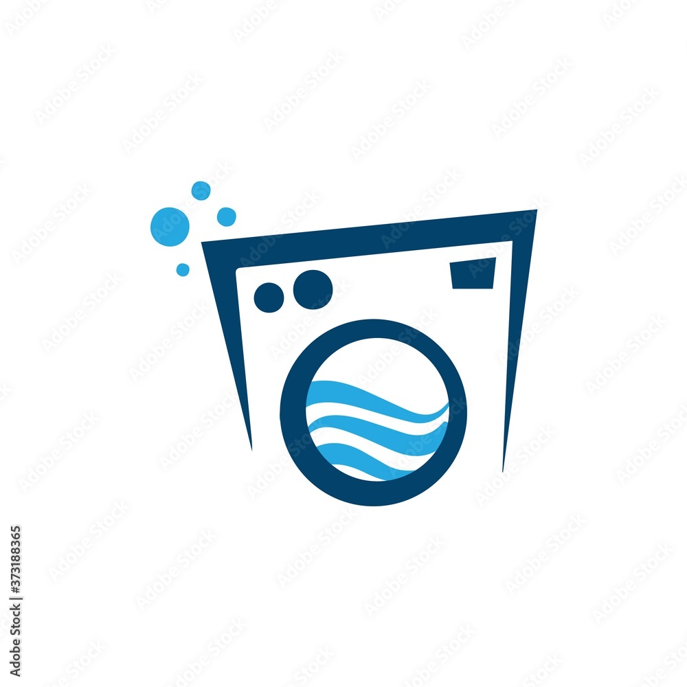Laundry Logo designs concept vector, Washing Machine logo symbol Stock ...