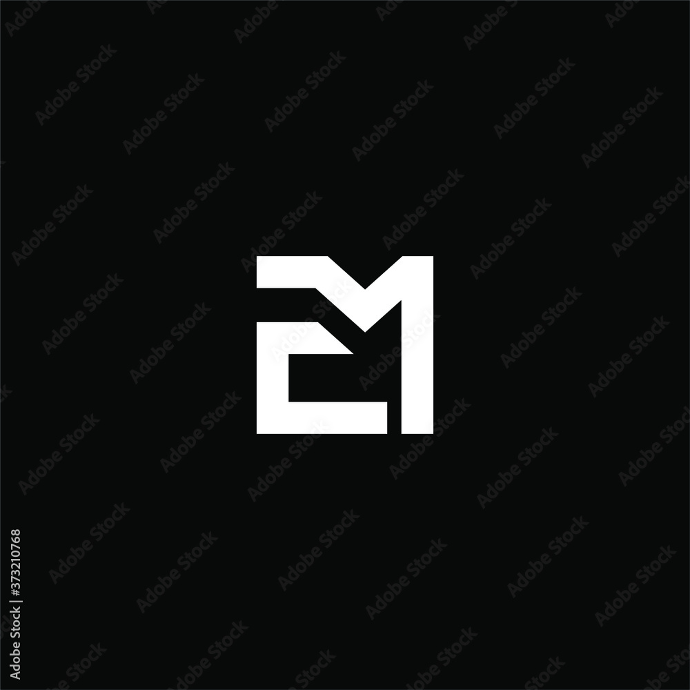 em letter vector logo abstract Stock Vector | Adobe Stock