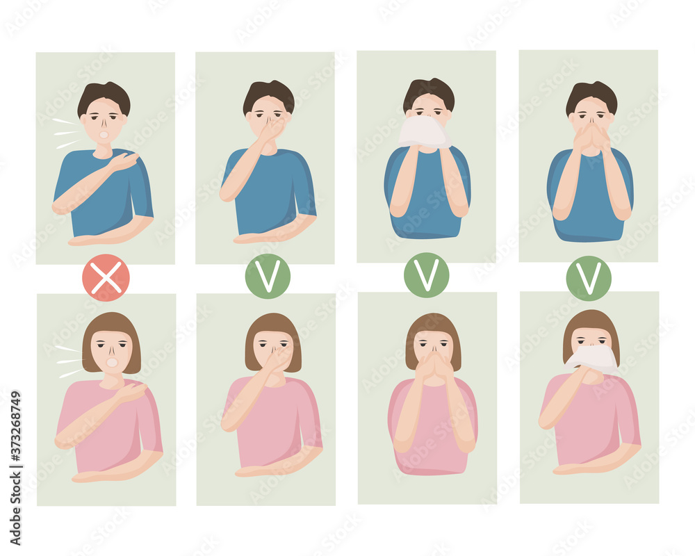 How to sneeze or cough properly to prevent viruses from spreading ...