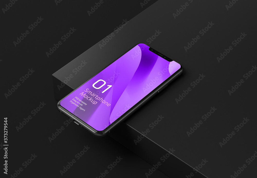 Smartphone Mockup for App and Mobile Web Design Stock Template | Adobe ...