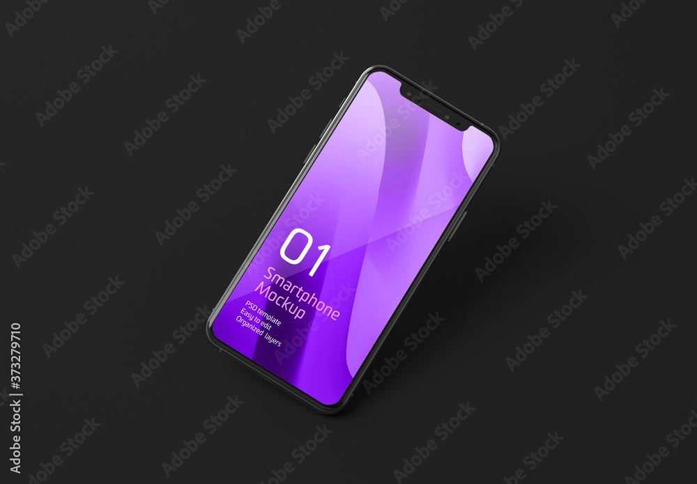 Smartphone Mockup for App and Mobile Web Design Stock Template | Adobe ...