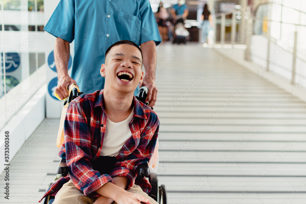 Disabled Person Smiling