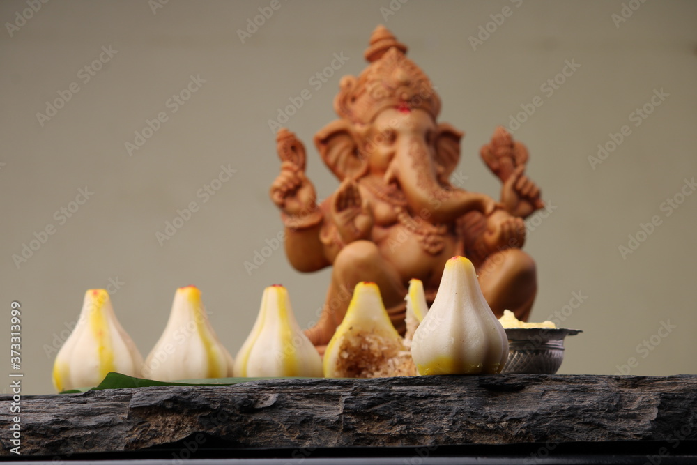 Fotografia do Stock: Modak- a traditional dish made on Ganpati festival ...