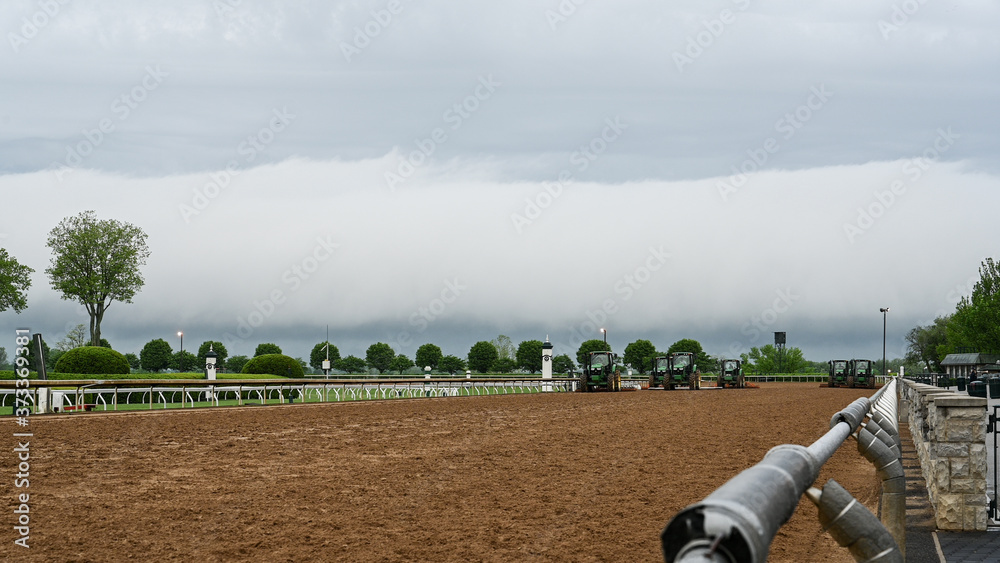Tractors Smooth Race Track Stock Photo | Adobe Stock