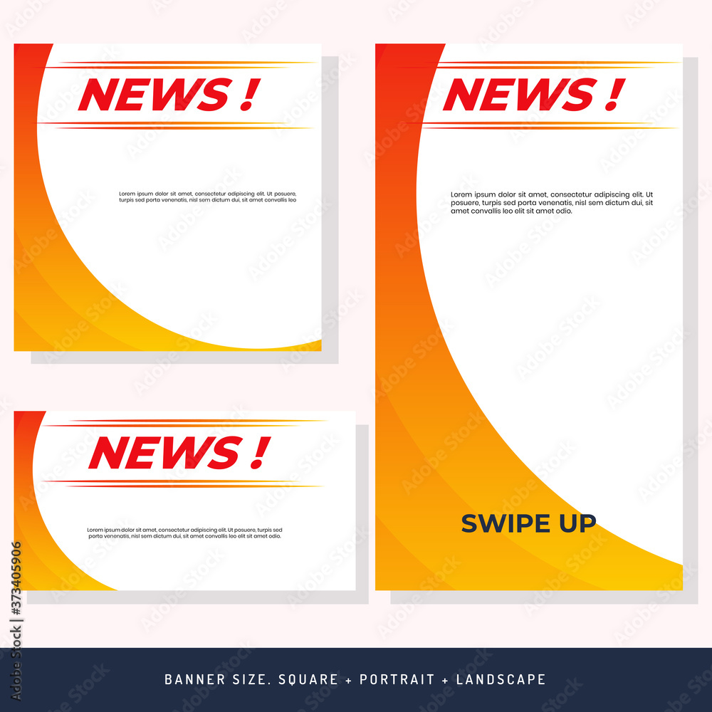 NEWS ! Gradient color with Hightlight with a announcement. Banner for ...