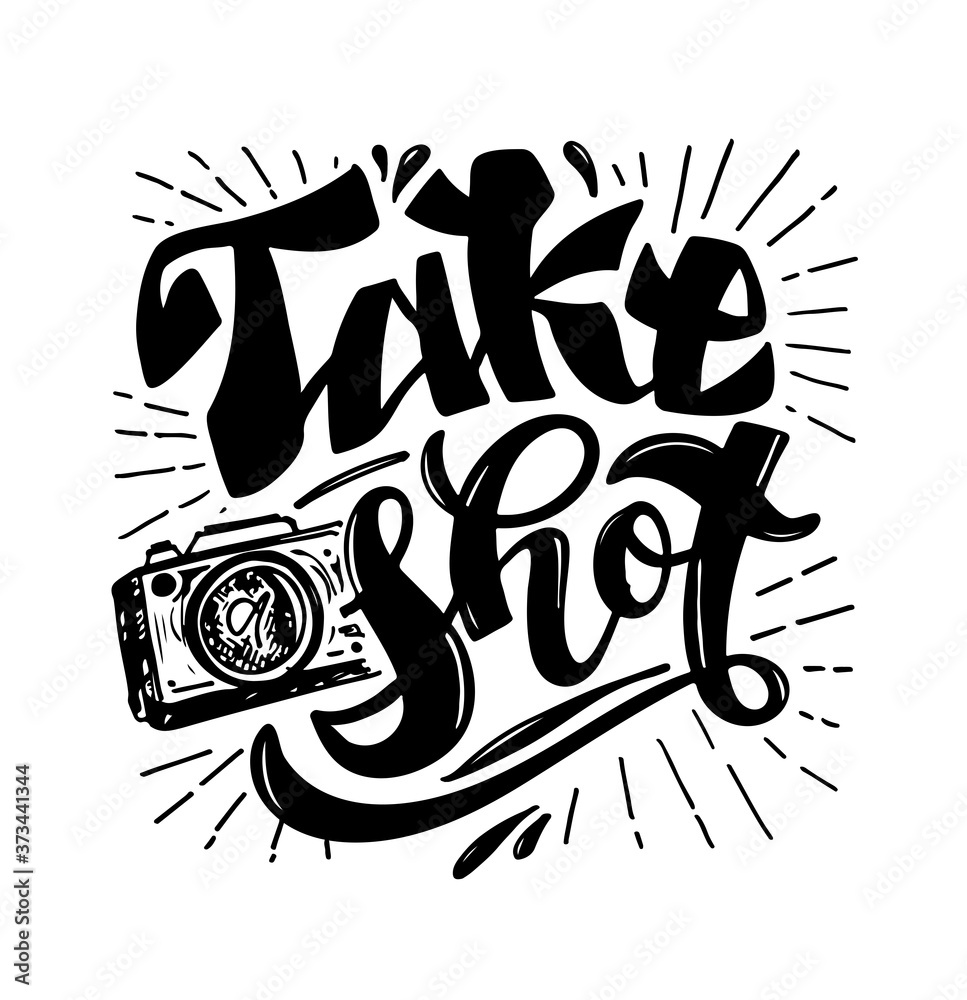 Inspiration cute lettering quote hand drawn postcard. Template ...