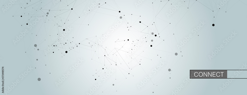Connect dots background. Biology, science background. Technology ...
