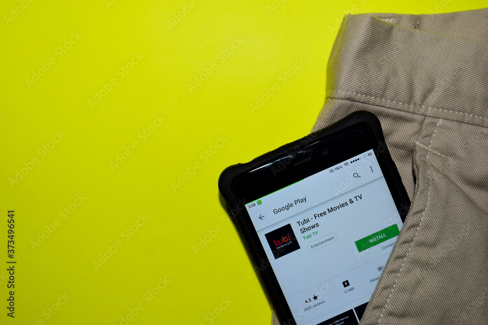 Tubi - Free Movies & TV Shows dev application on Smartphone screen ...