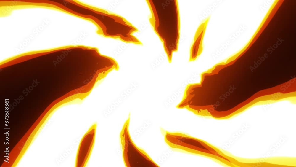 Comics Manga Fire Fx Dynamic Action Patterns/ 4k animation of a comics ...