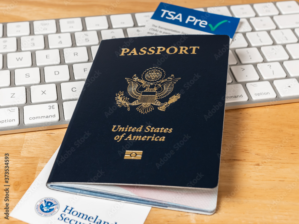 ATLANTA, GEORGIA - AUGUST 21, 2019 : United States of America Passport ...