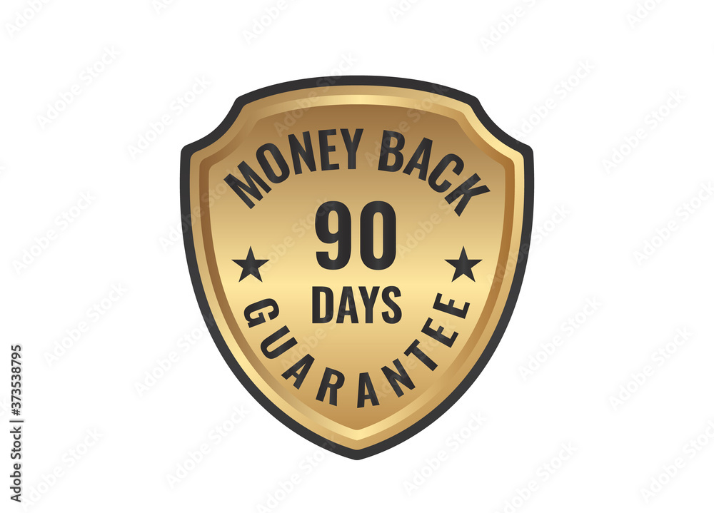 90 Days Money Back Guarantee stamp vector illustration. Vector ...