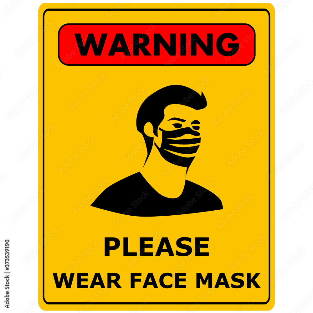 Safety sign. Protection sign. Corona Virus safety measures and ...