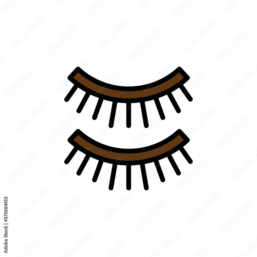 eyelashes outline icon. Elements of Beauty and Cosmetics illustration ...