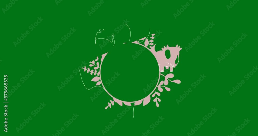 Self drawing of dinosaurs frame. Line art. Dinosaurs. Animated dinosaur ...