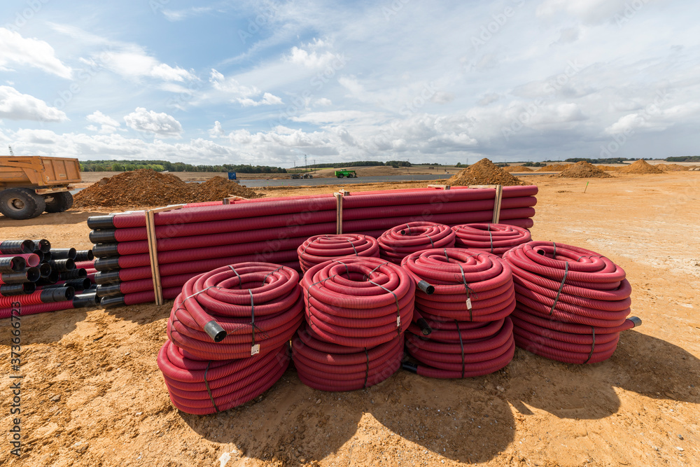 Stock de tubes et tuyaux en PVC Stock Photo | Adobe Stock