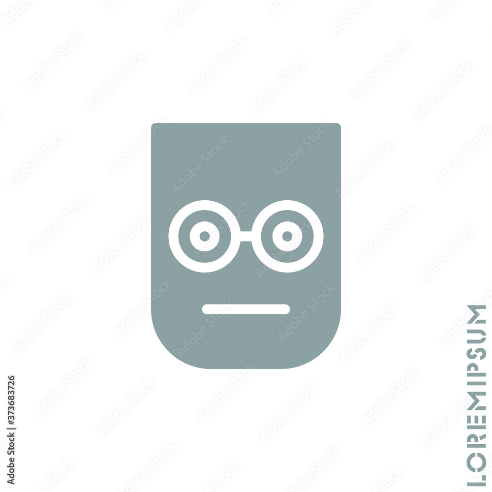 Meh icon vector, emoticon symbol. Modern flat symbol for web and mobil ...