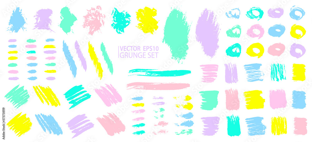 Grunge design elements set. Grunge shapes collection for patterns or ...