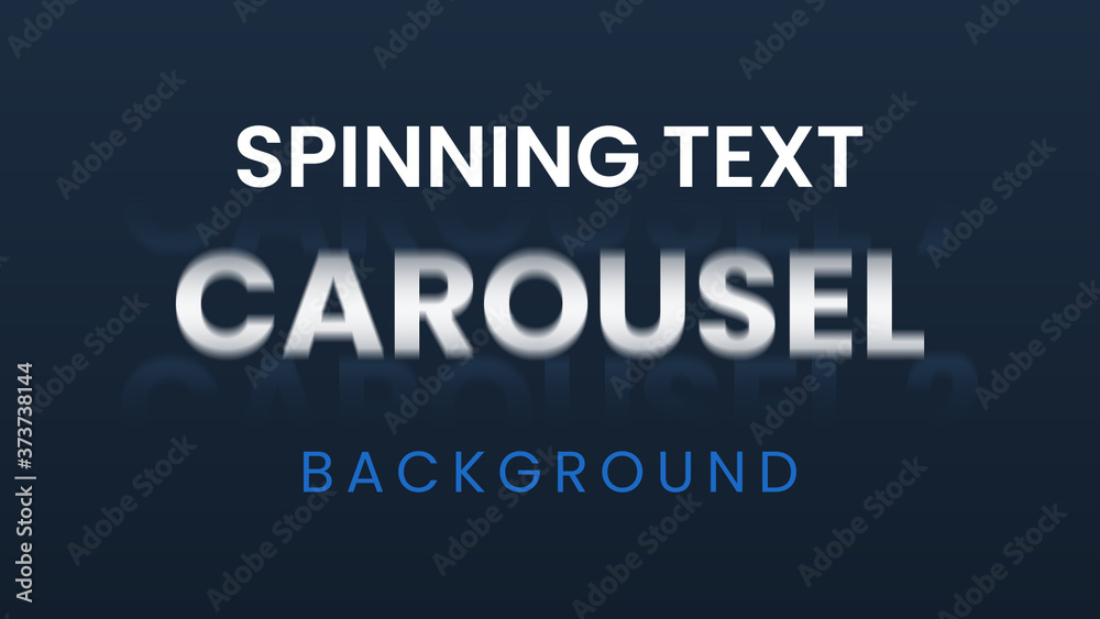 Spinning Text Carousel Background Stock Template | Adobe Stock