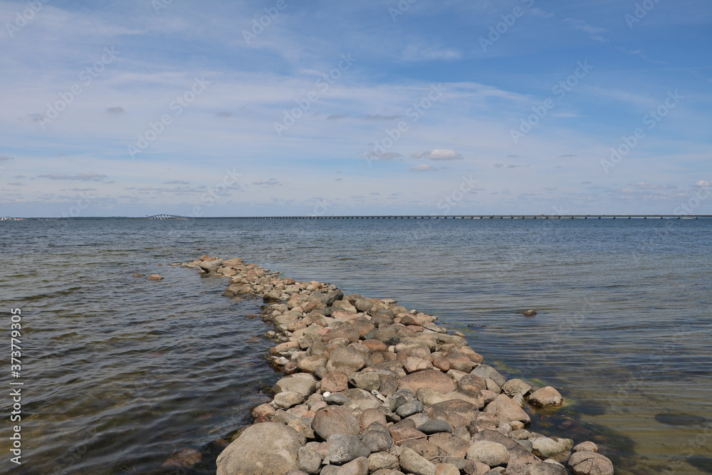 The Öland Bridge between Kalmar and Öland Island, Sweden Stock Photo ...