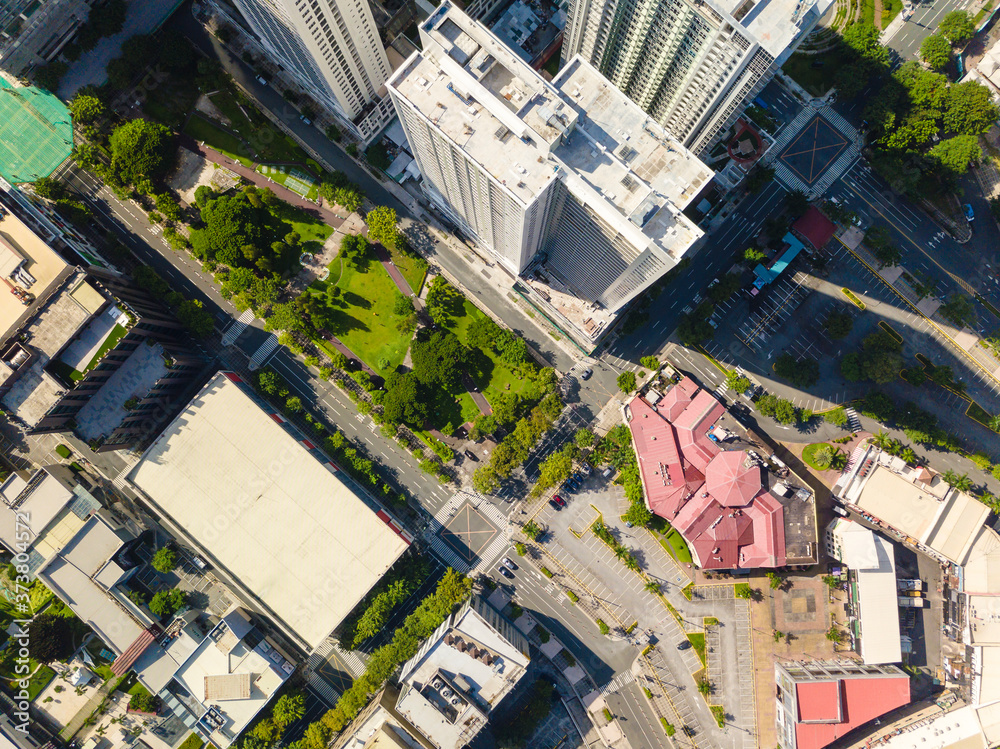 Fotka „Top view of Terra 28th, Bonifacio High Street and Fort Strip ...