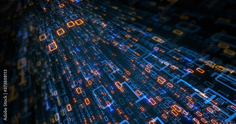 Vidéo Stock Binary code background. Abstract visual for download or ...