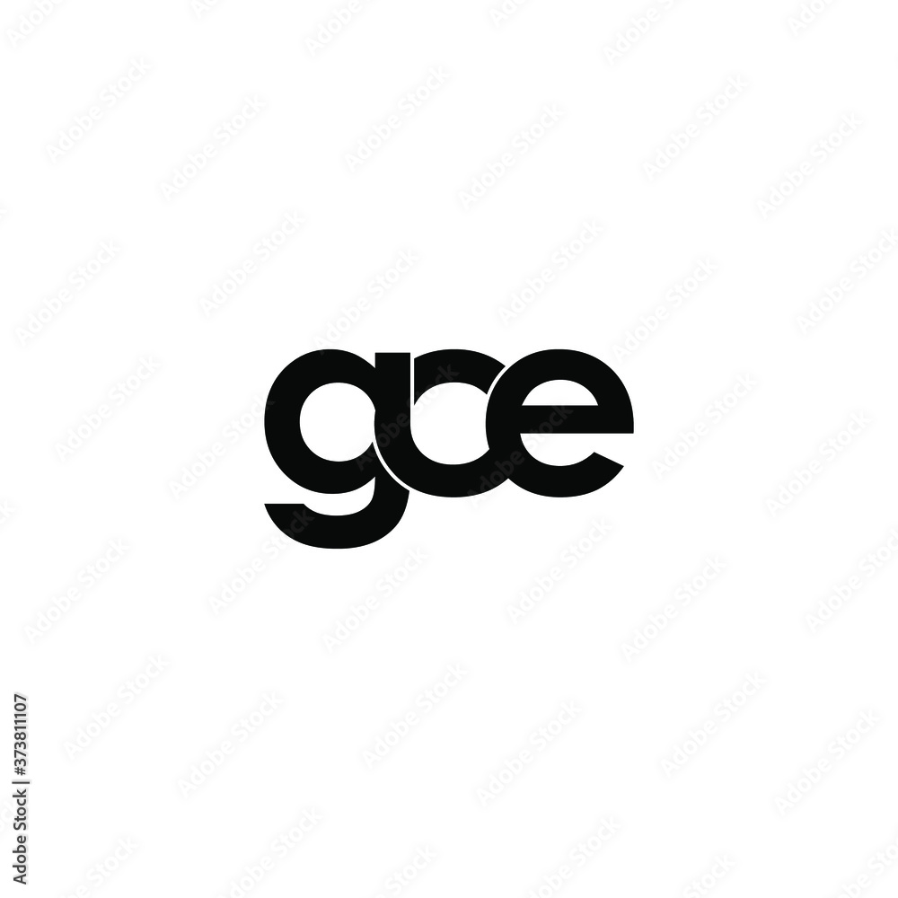 gce letter original monogram logo design Stock Vector | Adobe Stock
