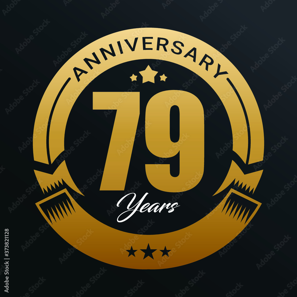 79th Anniversary logo,79 year Anniversary logo design celebration ...