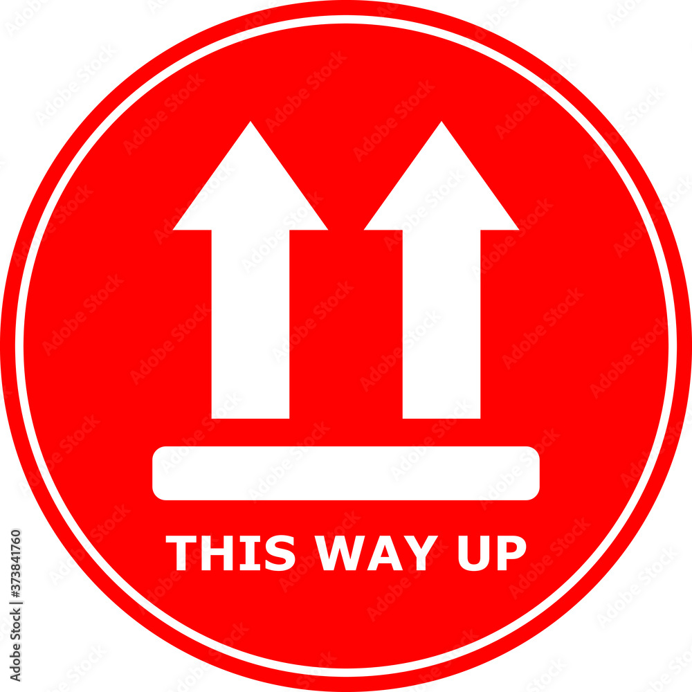This way up icon handle with care icon can used for carton this way up ...