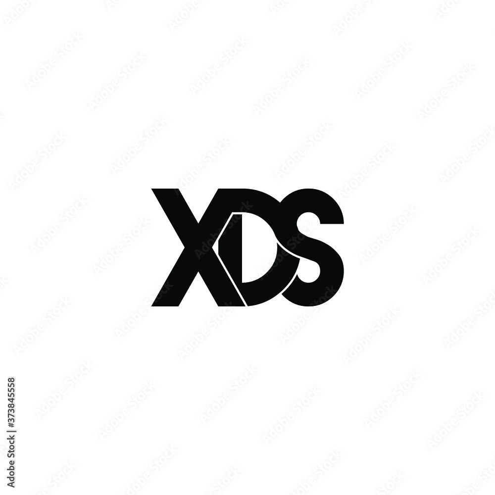 xds letter original monogram logo design Stock Vector | Adobe Stock