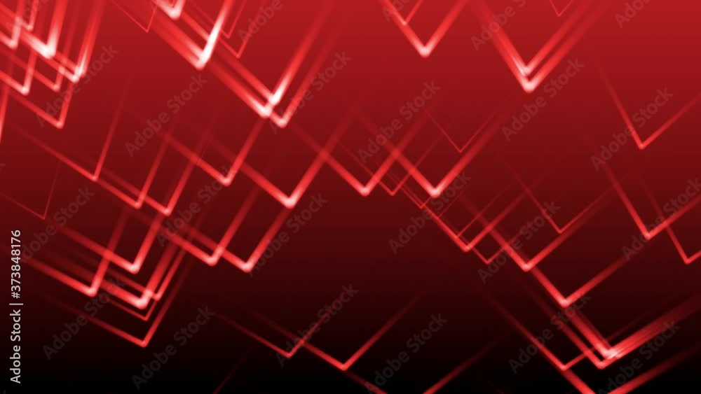 Abstract animation of glowing and nested triangle shapes on a gradient ...