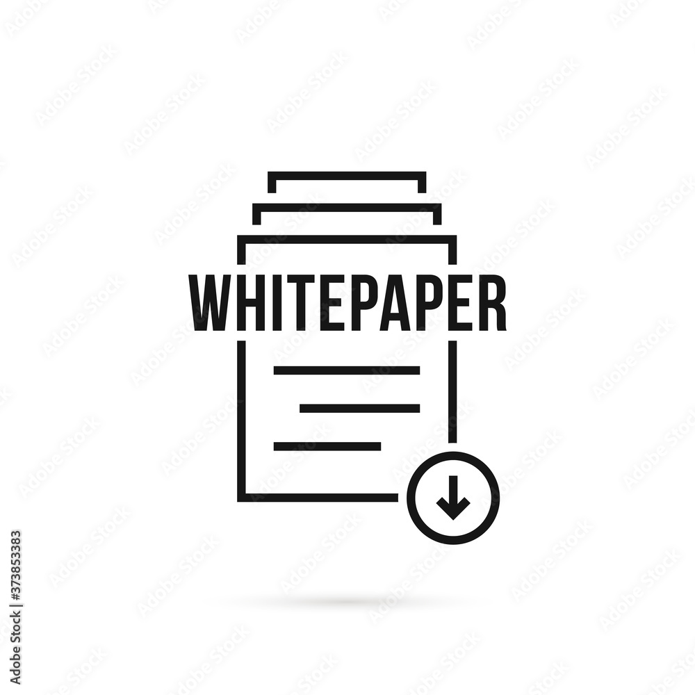 minimal thin line whitepaper logo Stock Vector | Adobe Stock minimal thin line whitepaper logo Stock Vector | Adobe Stock