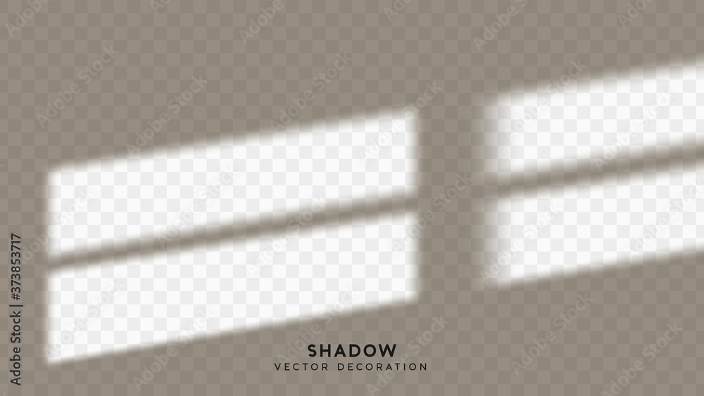 Shadow overlay. Effect light transparent shadow. Realistic creating ...