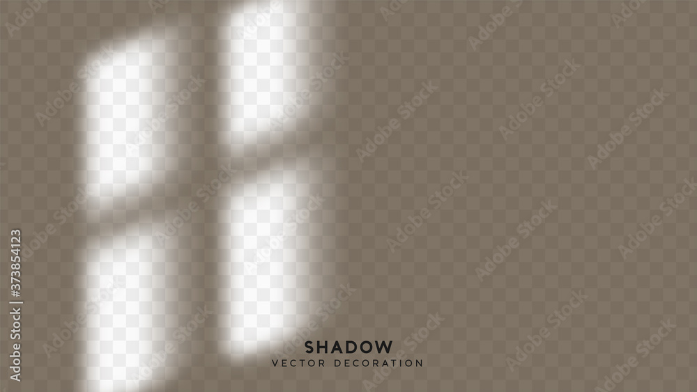 Shadow overlay. Effect light transparent shadow. Realistic creating ...